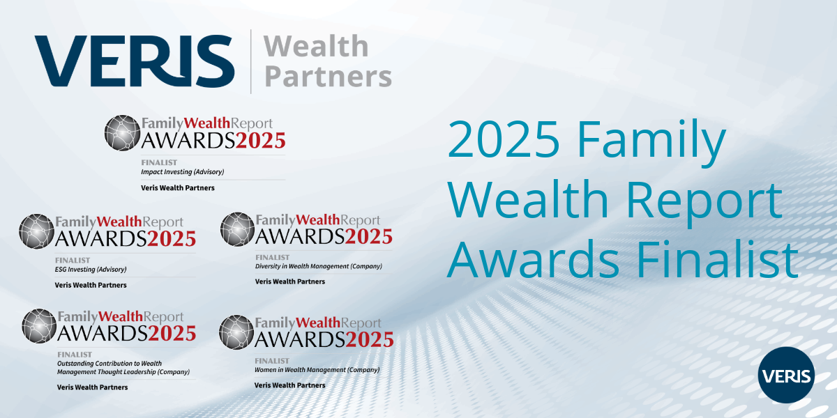 Veris Wealth Partners named finalist for five 2025 Family Wealth Report ...